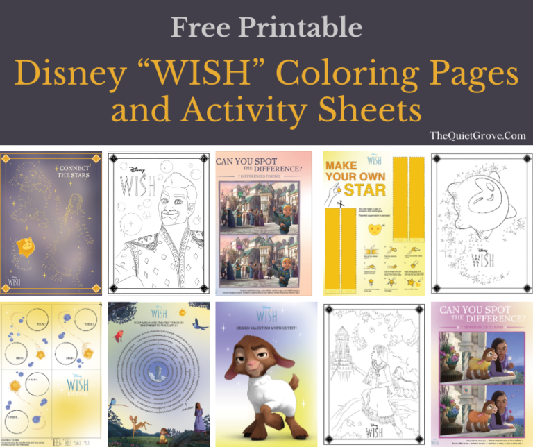 Unlock the Magic of Disney's 'Wish' with Free Printable Coloring Pages ...