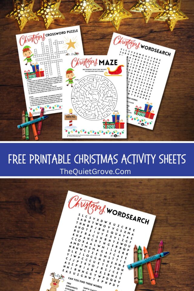 Free Printable Christmas Activity Sheets ⋆ The Quiet Grove